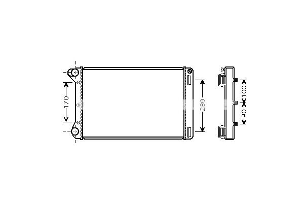 Hladnjak vode 302208A2 - Fiat Punto 99-03