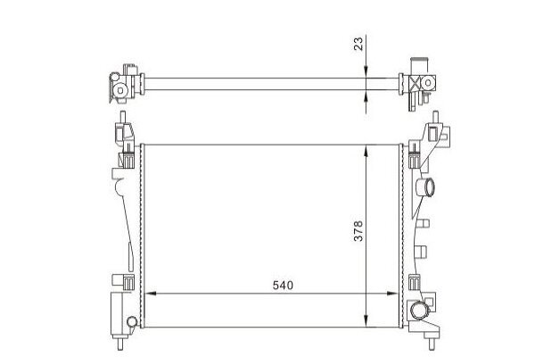 Hladnjak vode 555808-2 - Opel Corsa 06-15