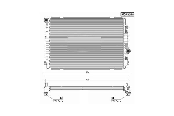 Hladnjak vode 13C108-5 - Volkswagen Passat 14-