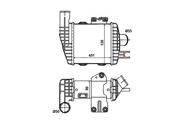 Hladnjak vazduha 4047J8A1 - Hyundai Tucson 04-10