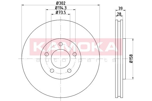 Prednji diskovi kočnica 103269 - Chrysler Voyager IV 00-08