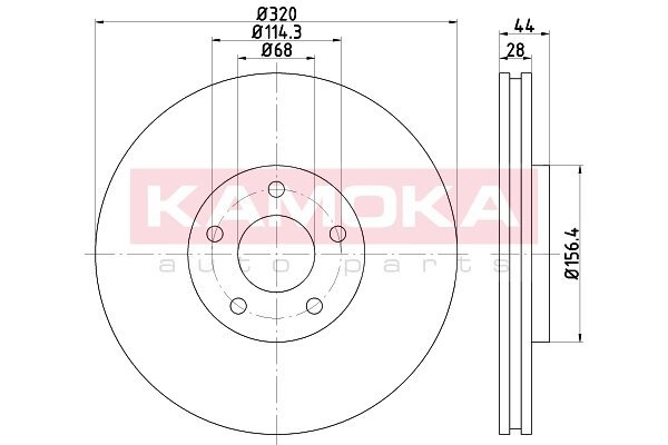 Prednji diskovi kočnica 103279 - Renault LagunaII 01-07