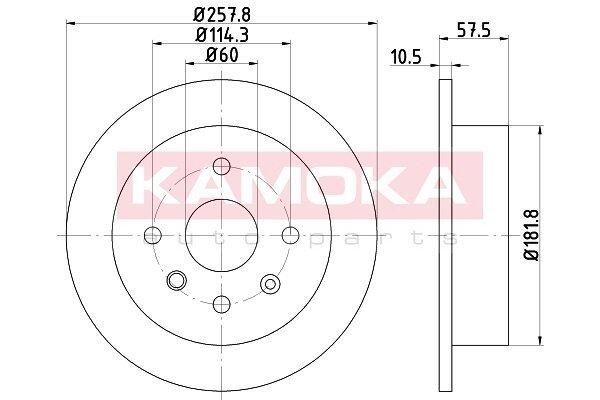 Zadnji diskovi kočnica 103168 - Chevrolet Lacetti 03-