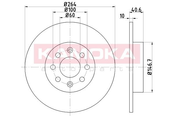 Zadnji diskovi kočnica 103164 - Fiat Grande Punto 05-12