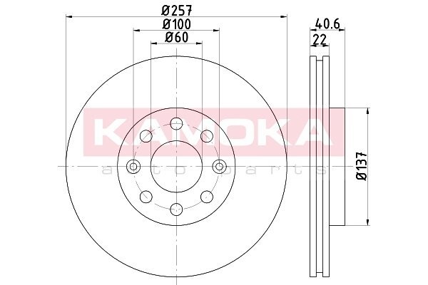 Prednji diskovi kočnica 1032608 - Opel Corsa D 06-14