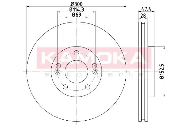 Prednji diskovi kočnica 103289 - Hyundai i30 07-16