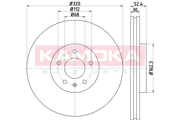 Prednji diskovi kočnica 103309 - Audi A4 07-