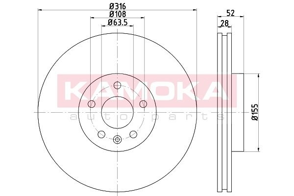 Prednji diskovi kočnica 103275 - Ford Galaxy 08-15