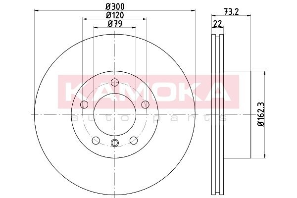 Prednji diskovi kočnica 103240 - BMW Serija 1 10-15