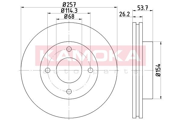 Prednji diskovi kočnica 103267 - Nissan NV200 10-