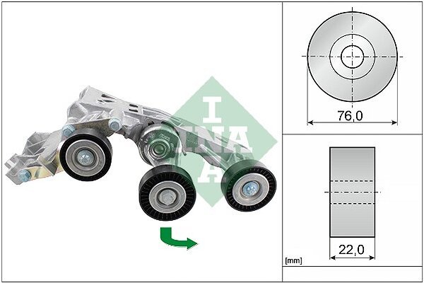 Mikro remen (napinjač) 534033810 - Mercedes-Benz Klasa B 05-11