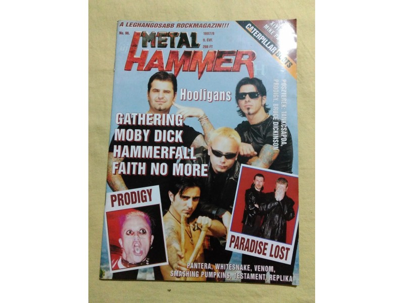 Metal Hammer, septembar 1997, poster Prodigy