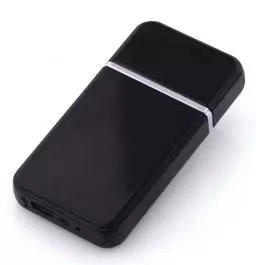 Metalni USB punjivi elektro upaljač u poklon kutiji crni Avant
