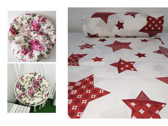 Jastuci za Makrame ljuljašku Nitt - Red Stars
