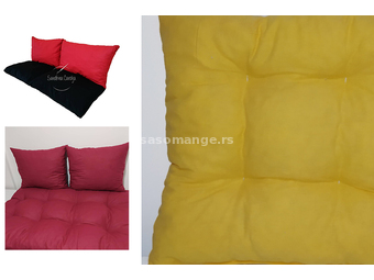 Jastuci za garniture od paleta - 100 x 50 x 50 cm - Yellow