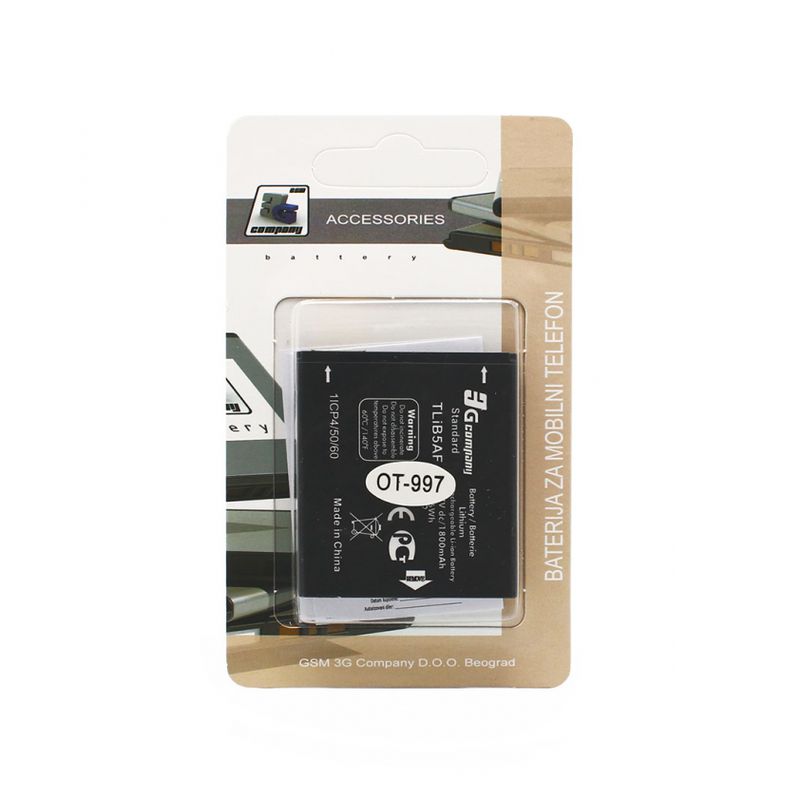Baterija standard za Alcatel OT-997/S800/5035/C5 1800mAh
