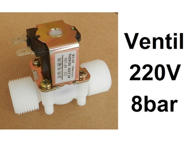 Elektromagnetni ventil - 8 bar - 220 V - 3/4 cola