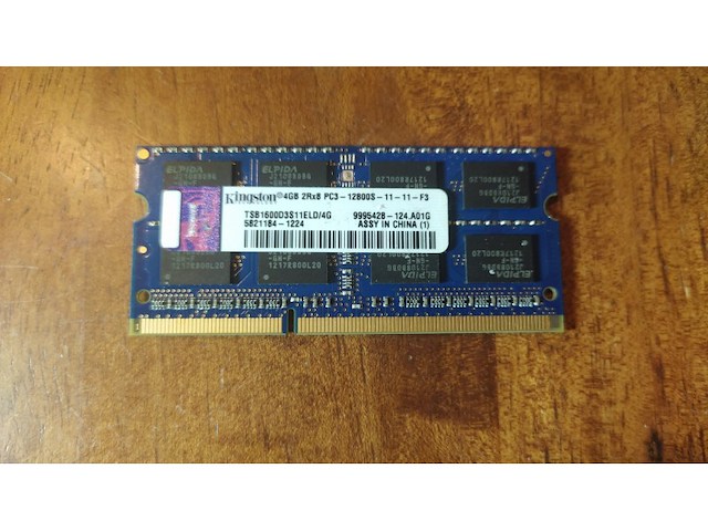 Ram memorija DDR3 Kingston , 4GB , 1600MHz