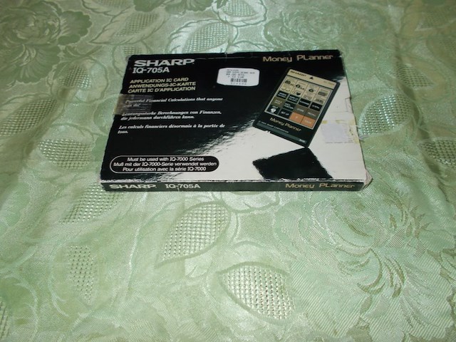 Sharp IQ-705A Money Planner - kartica za Sharp IQ-7000