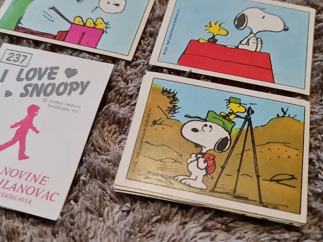 Sličice I Love Snoopy Panini na komad