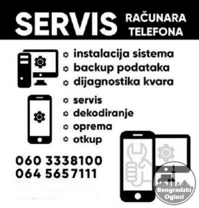 Servis racunara laptop desktop besplatan dolazak 0-24h