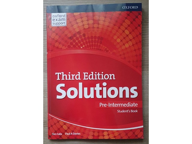 Engleski SOLUTIONS Third Edition pre- intermediate 1. r