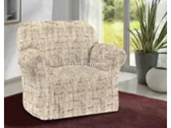 Sharp Fit elastična presvlaka za fotelju siva