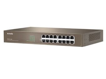 Tenda TEG1016D LAN 16-Port 10/100/1000M Base-T Ethernet ports(MDI/MDIX) Desk or rack mount(alt=G1016