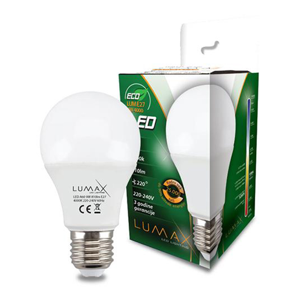 Led sijalica Lumax ECO LUME27-9W 6500K Lumax 2451