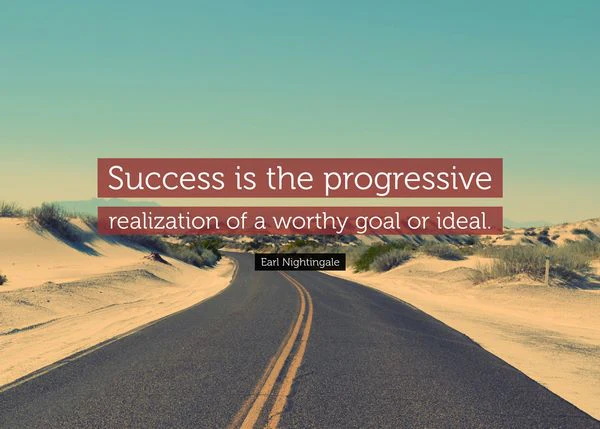 Success is the pregressive