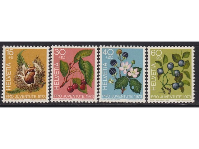 Svajcarska 1973 Pro juventute flora cisto