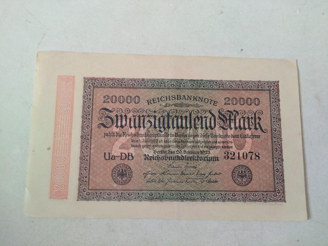 20000 MARAKA - Nemačka 1923.god.