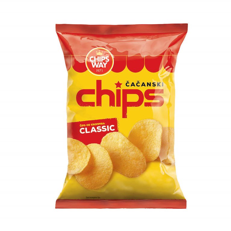 Chips way čačanski čips classic 150g