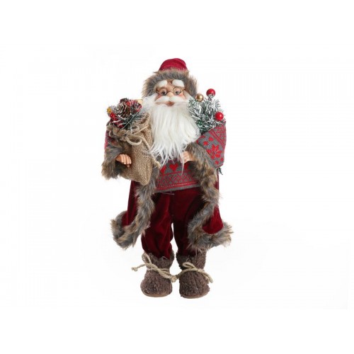 Deda Mraz Deco Santa Cristof 45cm crveni