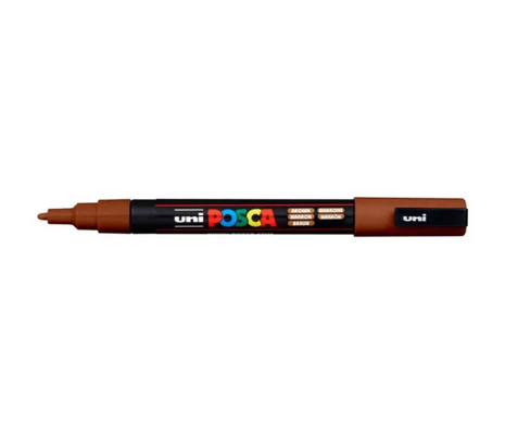 Uni POSCA Marker PC-3M, brown