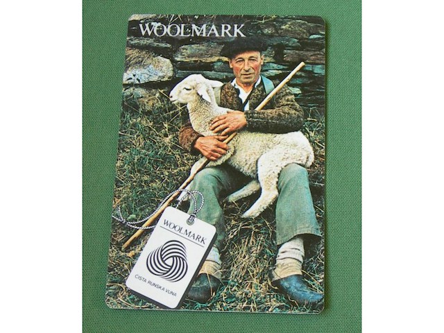 Woolmark, čista runska vuna, džepni kalendar za 1980.