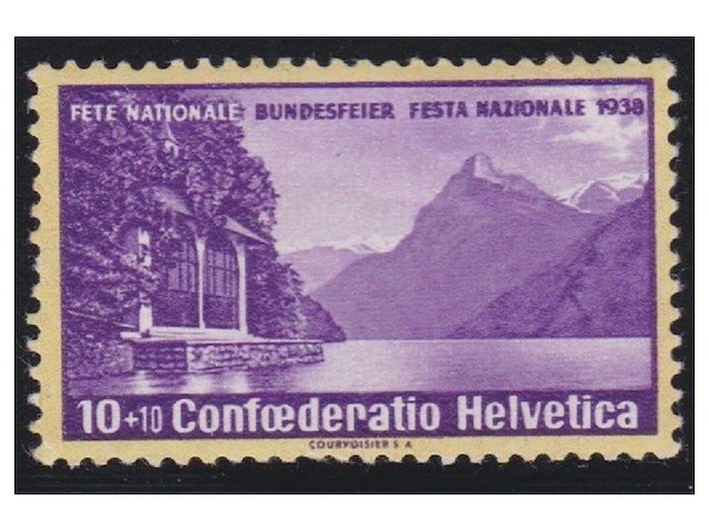 Svajcarska 1938 Pro patria cisto