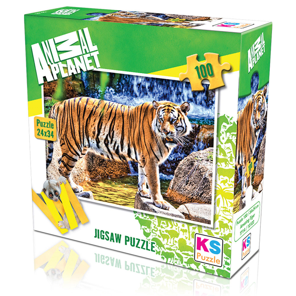 Puzzle 100 delova Animal Planet tigar