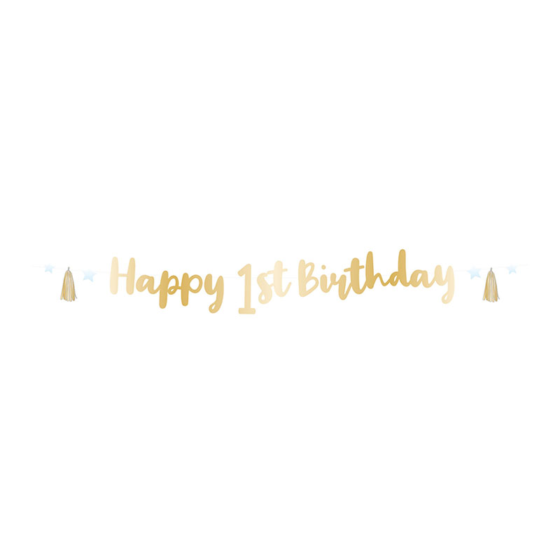 Baner Happy 1st Birthday – 180cm