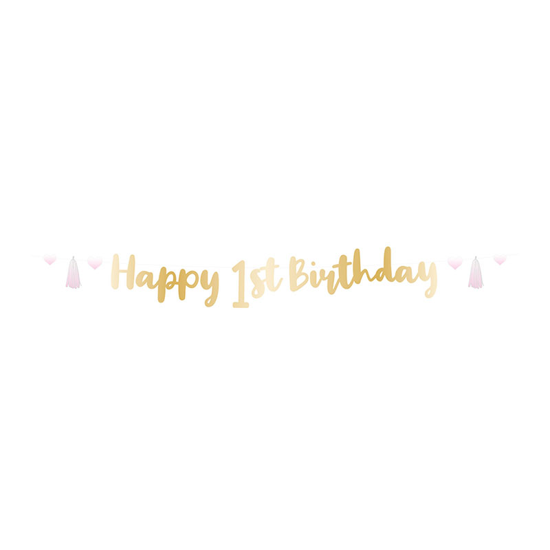 Baner Happy 1st Birthday – 180cm