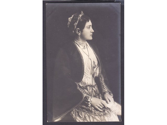 srpska nosnja libade devojka razglednica 1909