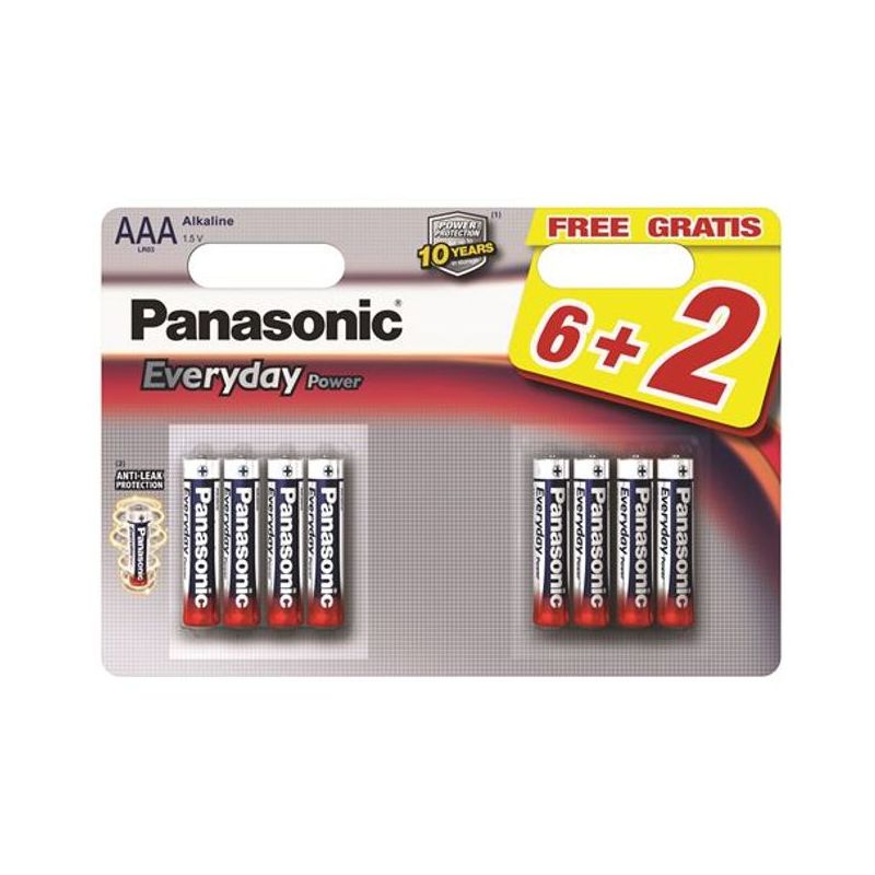 PANASONIC baterije LR03EPS/8BW-AAA 8kom Alkalne Everyday