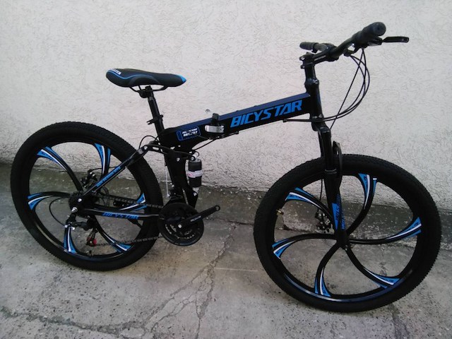 Bicystar 007 , amortizeri, sklopivi,3x7, diskovi, novi