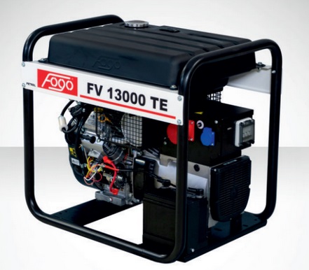 FOGO agregat FV 13000TE, 12.5 kVA, 400V/230V, rezervoar 45L, elektro start, B&S motor benzin