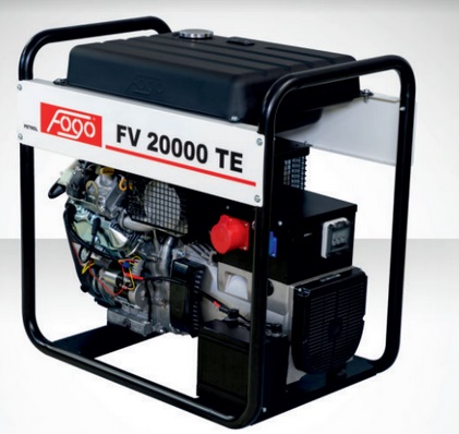 FOGO agregat FV 20000TE, 19.5kVA, 400V/230V, rezervoar 45L, elektro start, B&S motor benzin