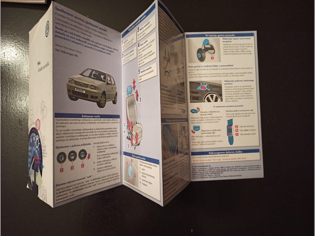 Knjizica - brosura Kratka uputstva VW Polo 6N2