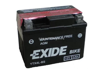 Moto akumulator EXIDE BIKE YTX4L-BS 12V 3Ah EXIDE