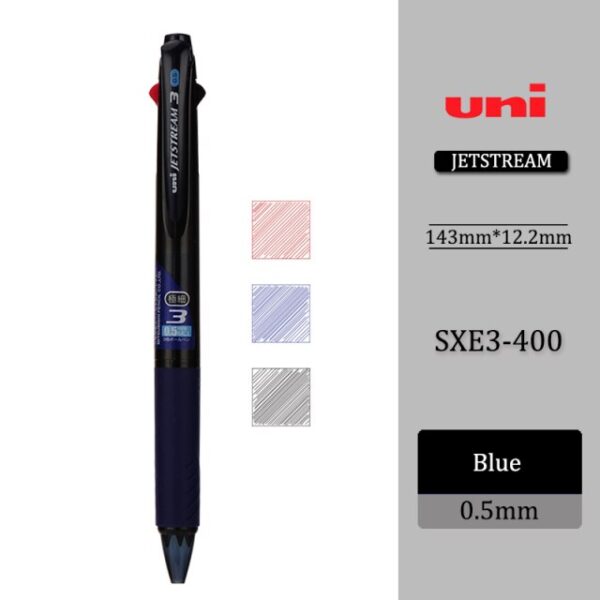 Trobojna ballpoint olovka 0,5mm SXE3-400 JETSTREAM, Uni-Ball