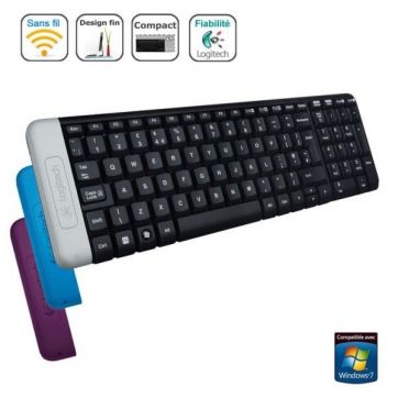 Logitech - Logitech K230 Wireless Keyboard, Black US