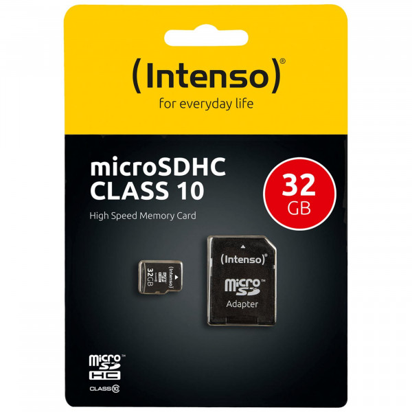 (Intenso) Micro SD Kartica 32GB Class 10 (SDHC & SDXC) sa adapterom - SDHCmicro+ad-32GB/Class10